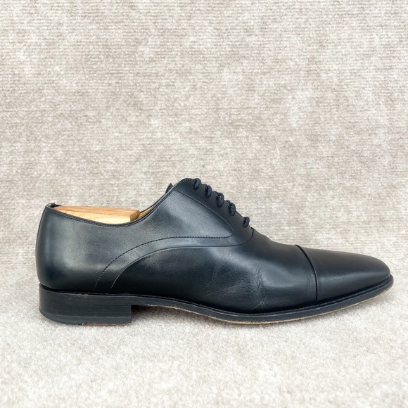 Magnanni | Shoes | Magnanni Mens M Saffron Cap Toe Oxford Black Leather ...